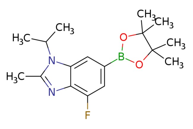 eMolecules 1H-Benzimidazole, 4-fluoro-2-methyl-1-(1-methylethyl)-6-(4,4,5,5-tetramethyl-1,3,2 ...