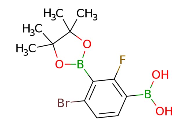 eMolecules 3-Borono-6-bromo-2-fluorophenylboronic acid pinacol ester ...