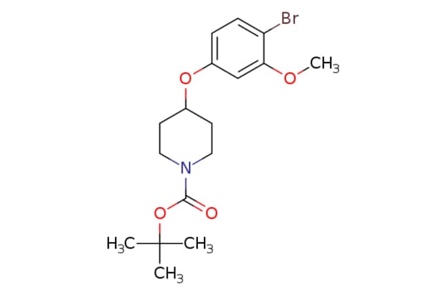 eMolecules tert-Butyl 4-(4-bromo-3-methoxyphenoxy)piperidine-1-carboxylate | Fisher Scientific