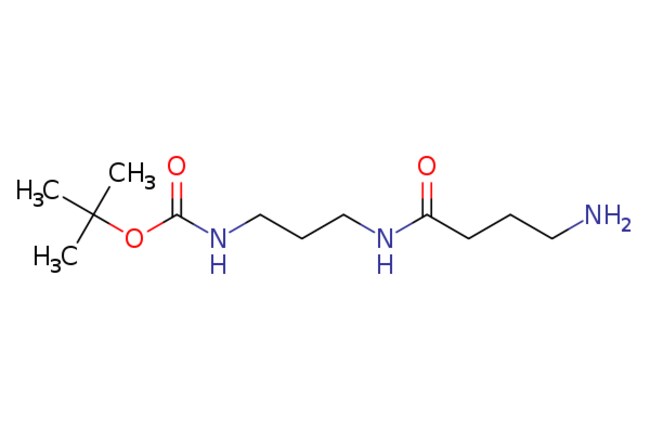 eMolecules tert-Butyl N-[3-(4-aminobutanamido)propyl]carbamate ...