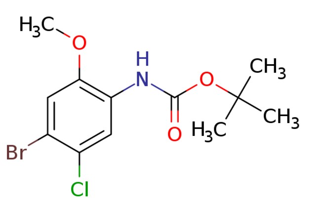 eMolecules tert-butyl N-(4-bromo-5-chloro-2-methoxyphenyl)carbamate | | Fisher Scientific
