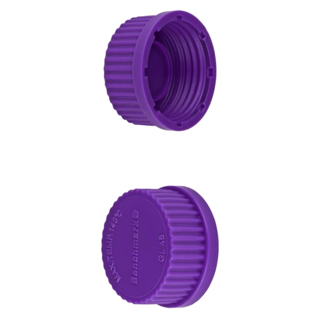 Microsolv Technology Corporation Caps, Screw Top GL45 Threads, Purple ...