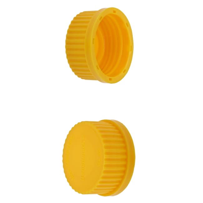 Microsolv Technology Corporation Caps, Screw Top GL45 Threads, Yellow ...