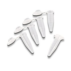 Alkali Scientific 2.0mL Microtube with Cap, Clear, Sterile, with Self ...