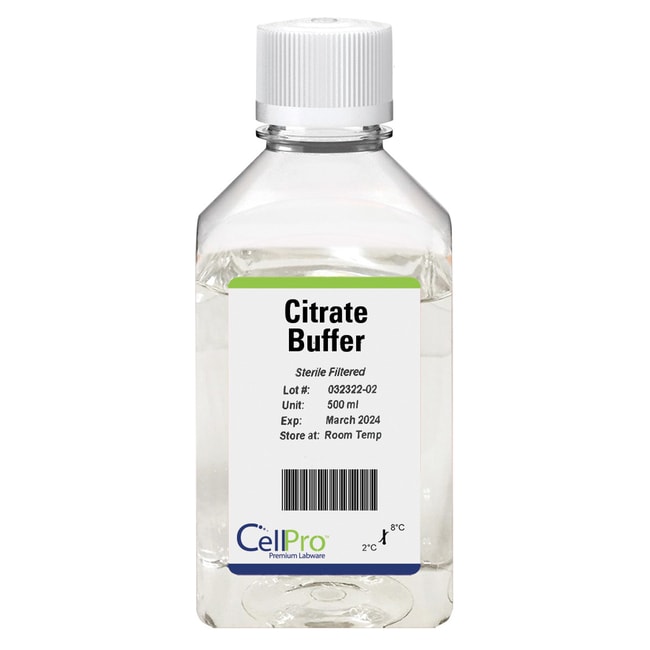Alkali Scientific CellPro Citrate Buffer, 10mM, pH 6.0, 1L, 12/cs, Quantity: | Fisher Scientific