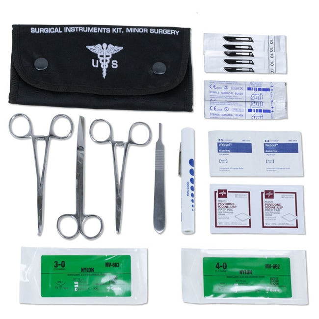 Med Vet International 15-pc. Military Surgical Kit w/ Sutures, Quantity ...