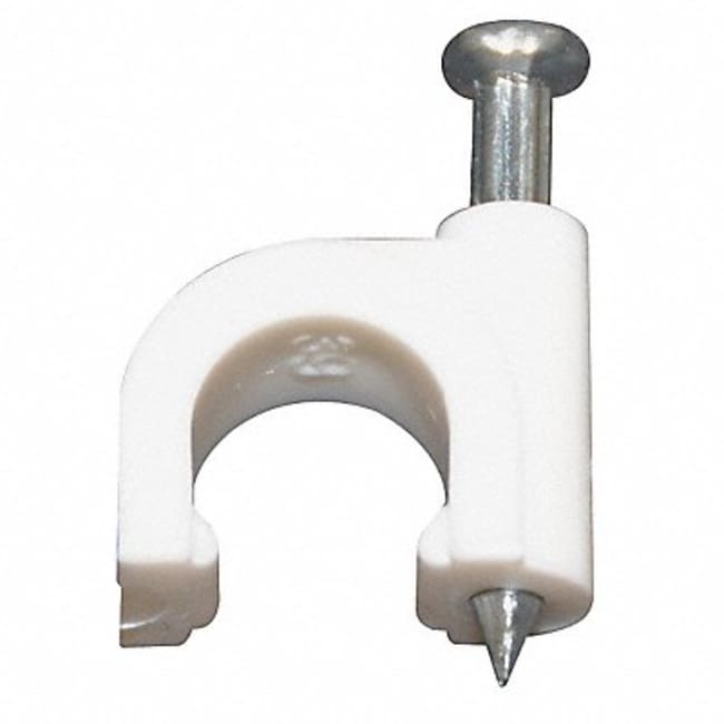 Grainger Cable Staple Nail 5/16In White PK100, Quantity: Pack of 1 ...