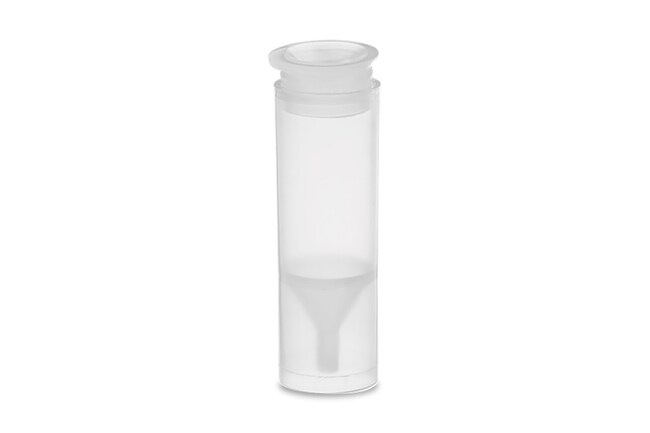 Waters X100 Vial conical Bottom with snap-on caps plastic3mL 15 x 45mm ...