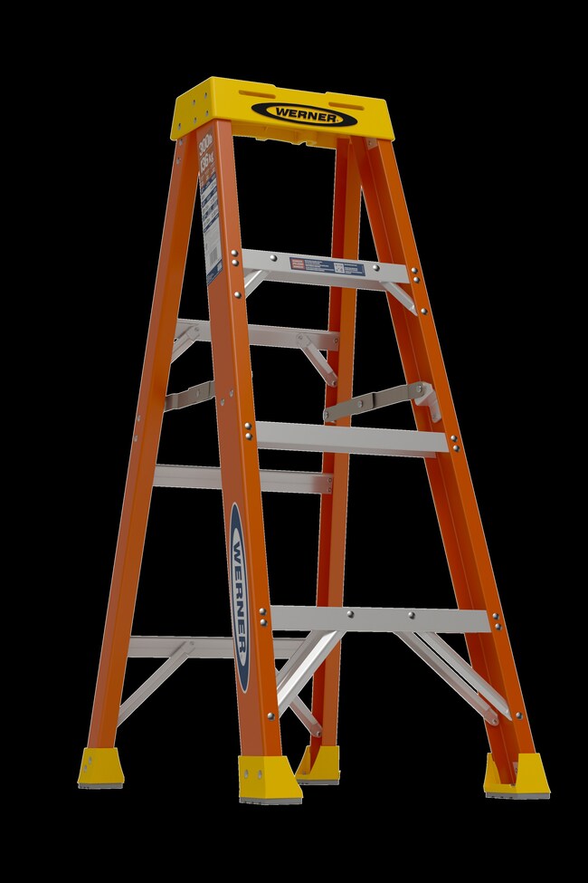 Werner Type IA HolsterTop Fiberglass Step Ladder Werner HolsterTop ...