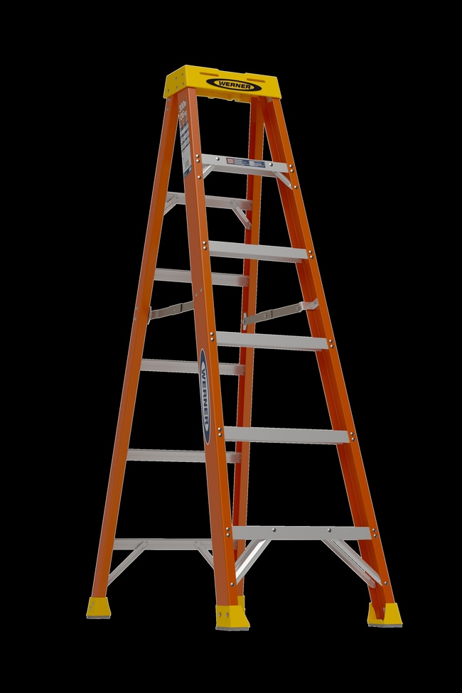 Werner Type IA HolsterTop Fiberglass Step Ladder Werner HolsterTop ...