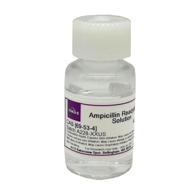 TOKU-E Ampicillin ReadyMade Solution 10 mL:Cell Culture Media ... TOKU-E Ampicillin ReadyMade Solution 10 mL:Cell Culture Media ...