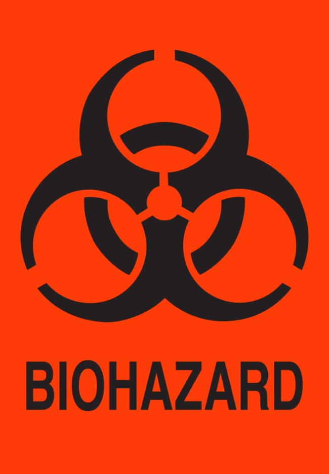 Brady™ Biohazard Labels Vinyl BIOHAZARD | Fisher Scientific