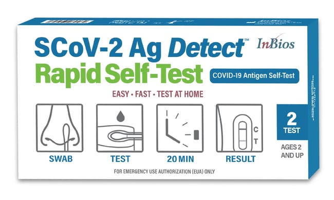 InBios International Inc. SCoV-2 Ag Detect Rapid Self-Test SCov-2 Ag ...