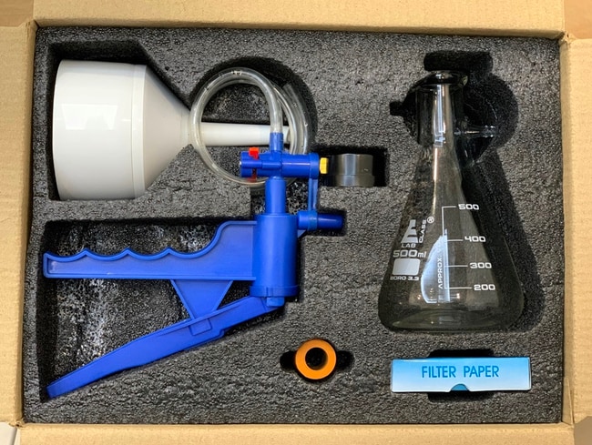 Eisco Vacuum Filtration Kit - Flask, Pump, Funnel, Filter, Tubing, and ...