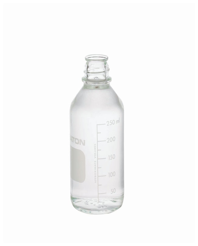 DWK Life Sciences Wheaton Graduated Media/Lab Bottles: Clear Glass ...