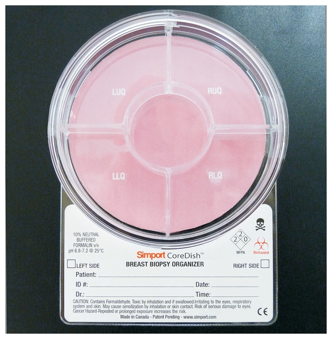 Simport Scientific CoreDish Biopsy Containers Breast Biopsy Container ...