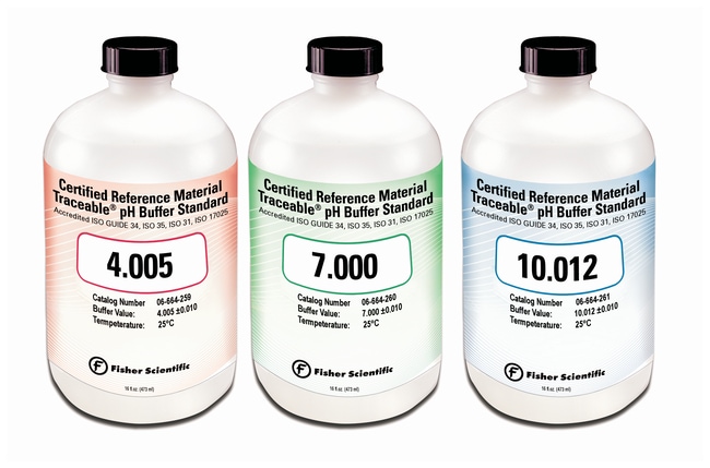 Fisherbrand™ Traceable™ pH Buffer Standards, Certified Reference ...