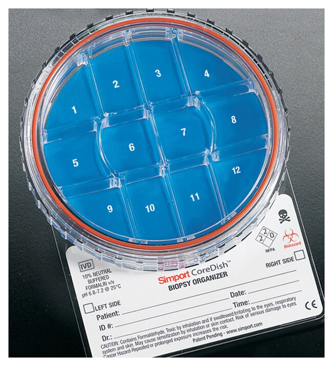 Simport Scientific CoreDish 12-Compartment General Purpose Biopsy ...