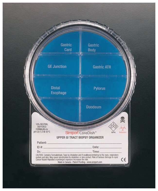 Simport ScientificCoreDish 8-Compartment Prostate Biopsy Container 8 ...