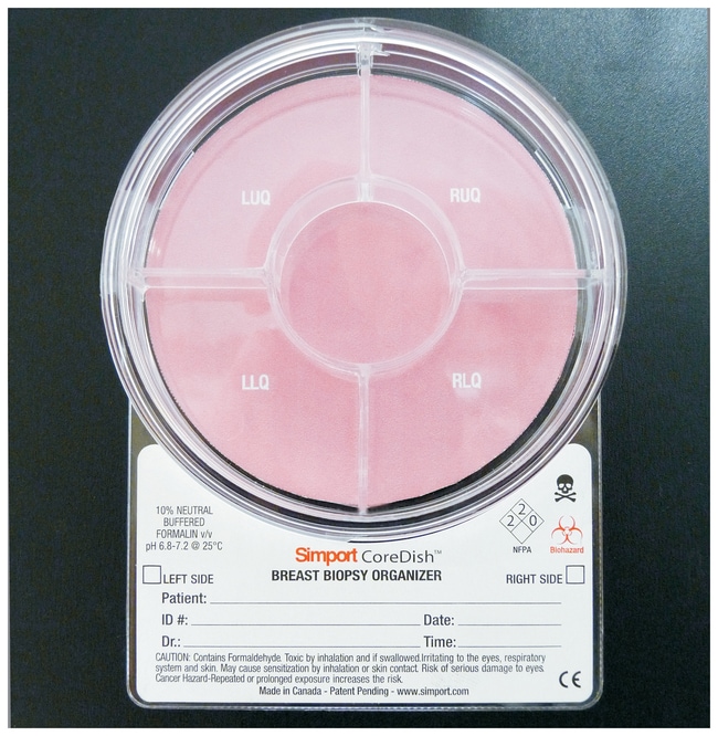 Simport Scientific CoreDish 5-Compartment Breast Biopsy Container 12 ...