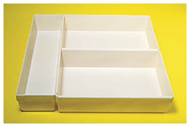 Dynalon Multi-use Trays Section tray; White; 12L x 2DW x 3 in.D ...