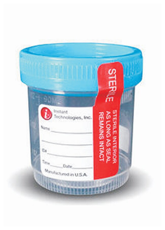 Alere Blue Top Cup with Temperature Strip Blue top Cup with temperature ...