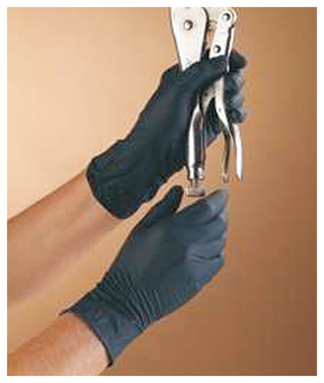 Microflex ONYX Nitrile Disposable Gloves Size: X-Large; Color: Black ...