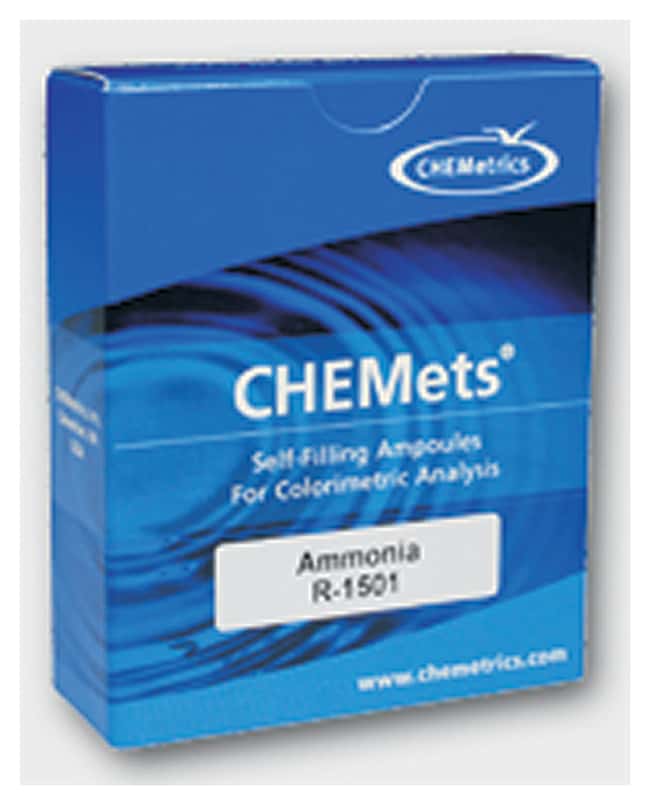 CHEMetrics Chemets Test Kit Refills Ammonia; Direct Nesslerization ...