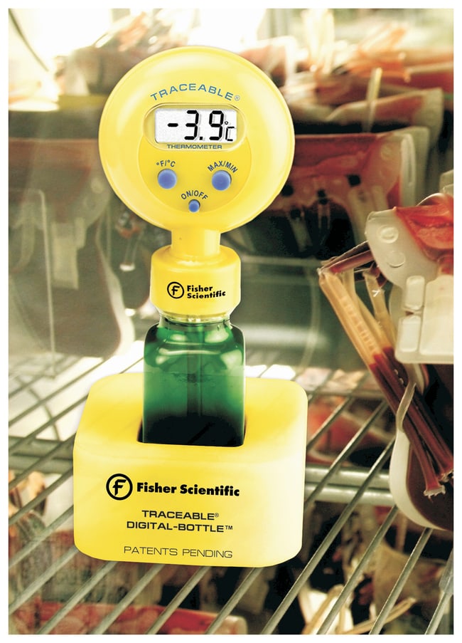 Fisherbrand Traceable Digital-Bottle Refrigerator Thermometers ...