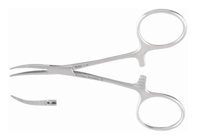 Integra Miltex Mid Grade Hemostatic Forceps Length: 3.5 in.; Curved ...