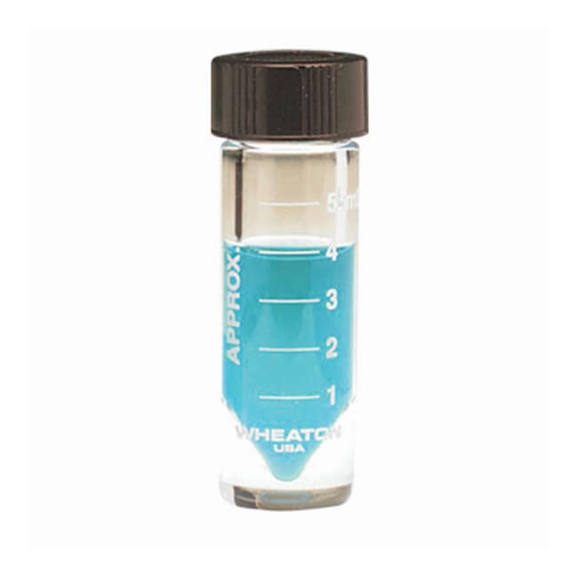 DWK Life Sciences Wheaton V Vial with Solid-Top Screw Cap, Clear V Vial ...
