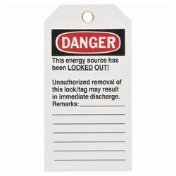 Brady™ Accident Prevention Tags - Danger | Fisher Scientific