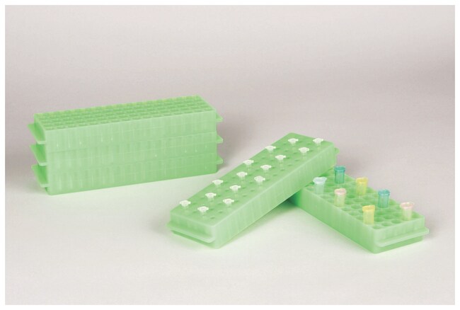 Fisherbrand Polypropylene Microtube Storage Racks Color: Fluorescent ...