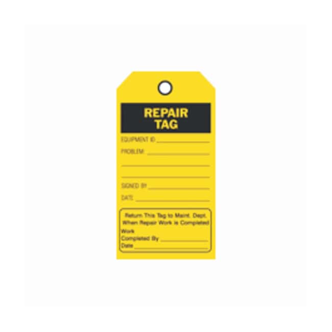 Brady Accident Prevention Tags with Different Fronts and Backs Legend ...