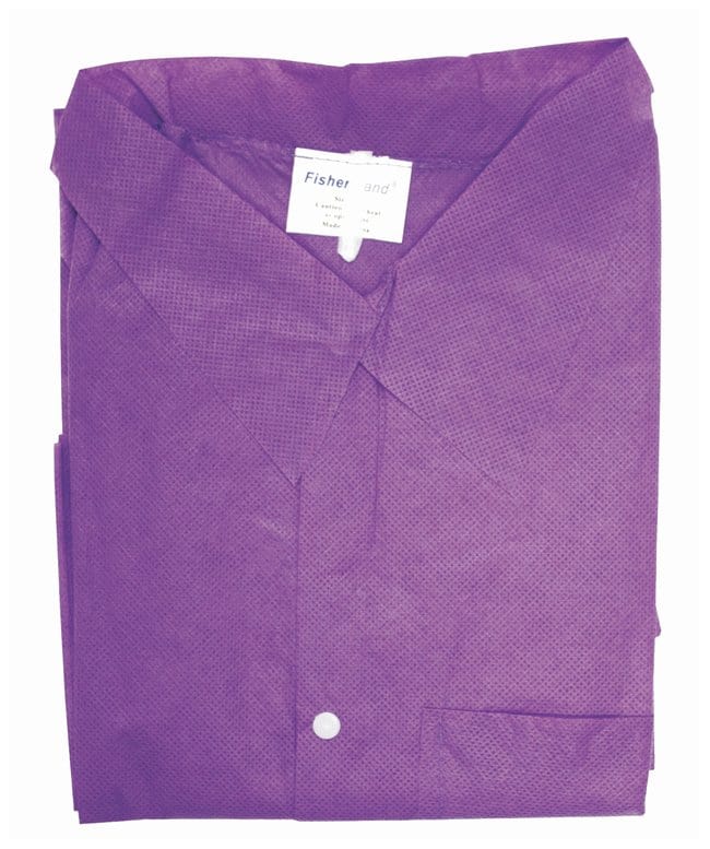 Fisherbrand Basic Protection SMS Disposable Lab Coats Purple Purple ...