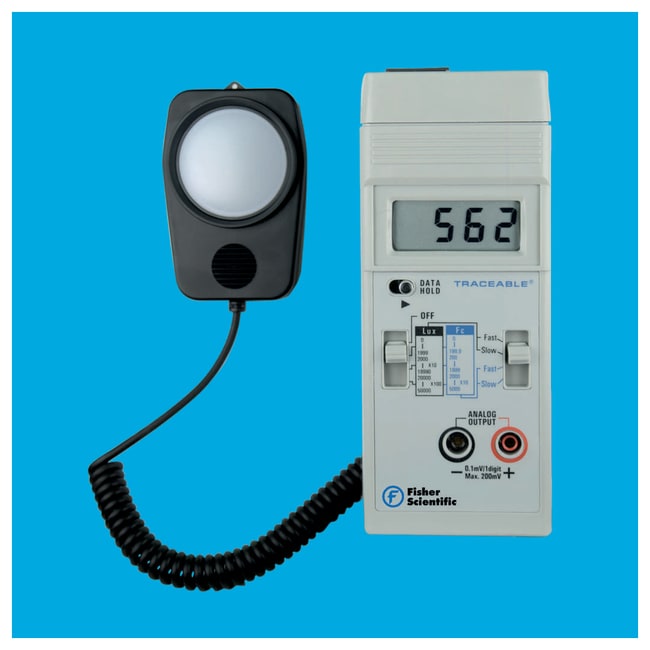 Fisherbrand™ Luxmètre à deux plages Traceable™ Light Meter Posemètres ...