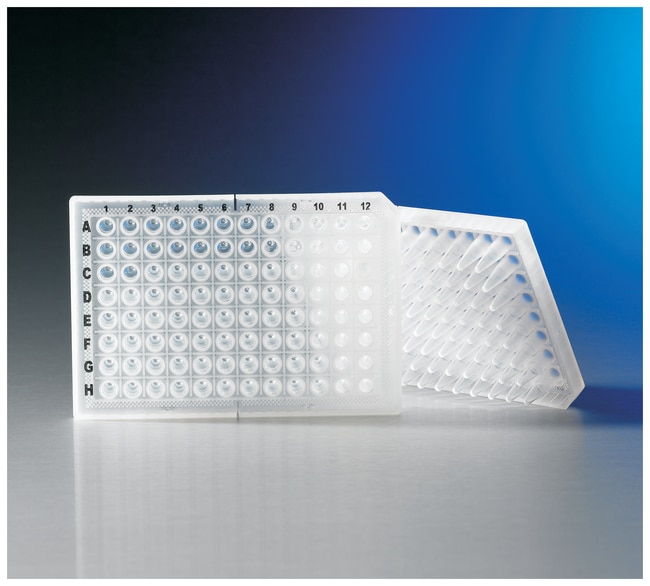 Axygen 96-Well Rigid PCR Microplate, Sterile 96-well; Half skirt ...