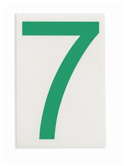 Brady ToughStripe Die-Cut Floor Marking Number 7 Color: Green:Facility ...