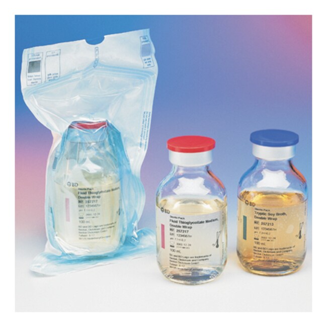 BD Double Wrap Tryptic Soy Broth Media Bottle Tryptic Soy Broth D/W ...