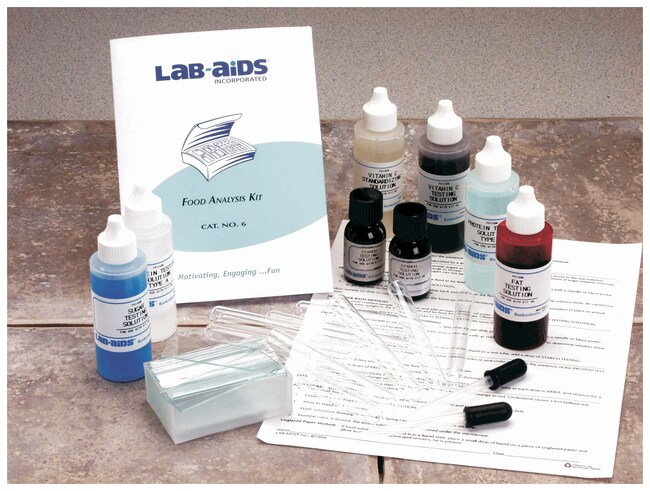 Lab-Aids Food Analysis, Limited Shelf Life Kit, Food Anlaysis; Lab Aids ...