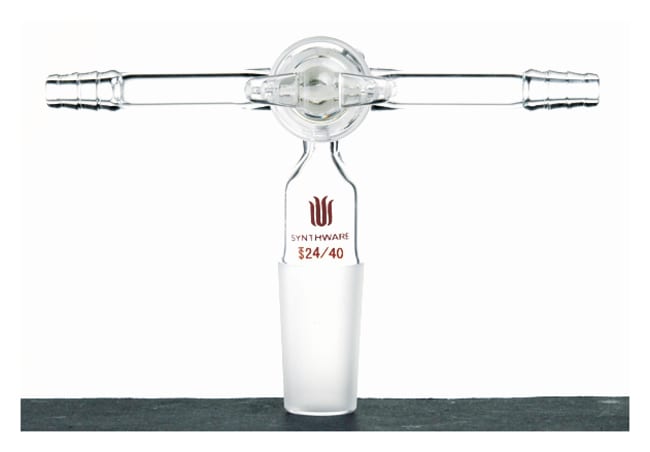 Synthware™ Vacuum/Inert Gas Adapters with T-bore Glass or PTFE Resin ...
