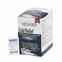 Medique Medi-First Cold Relief Tablets 125 x 2/pack:First Aid and ...