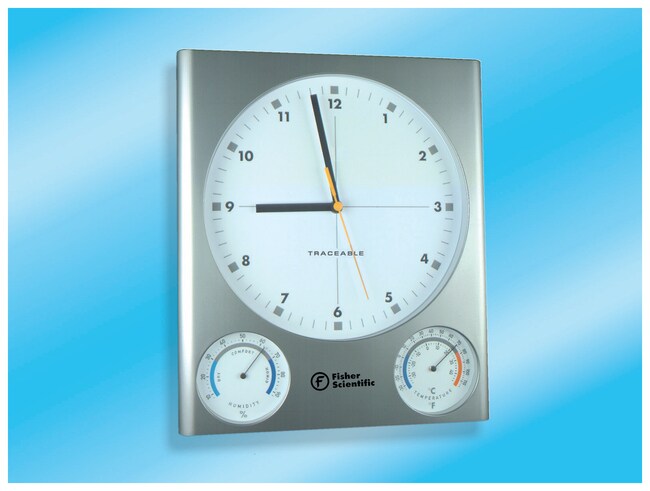 Fisherbrand™ Traceable™ Futuristic Thermometer/Humidity Clock ...