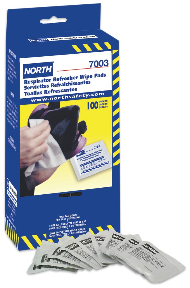 Honeywell North Refresher Respirator Wipe Pads Refresher Respirator ...