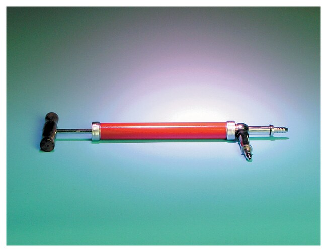 United Scientific Supplies Hand Air Pump Length: 14 in.; Barrel dia.: 1 ...