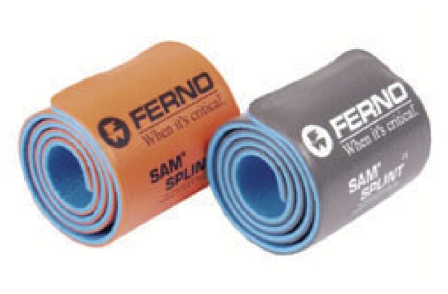 Ferno SAM (Structural Aluminum Malleable) Splint Rolled; Blue gray; 36 ...