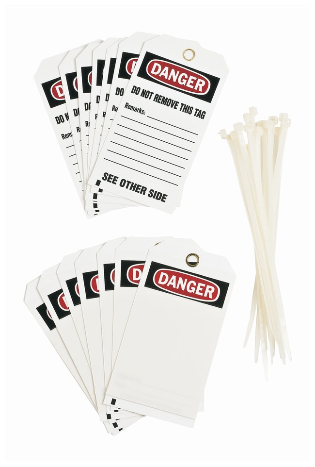 Brady™ Polyester Tag: DANGER DO NOT REMOVE THIS TAG REMARKS ...