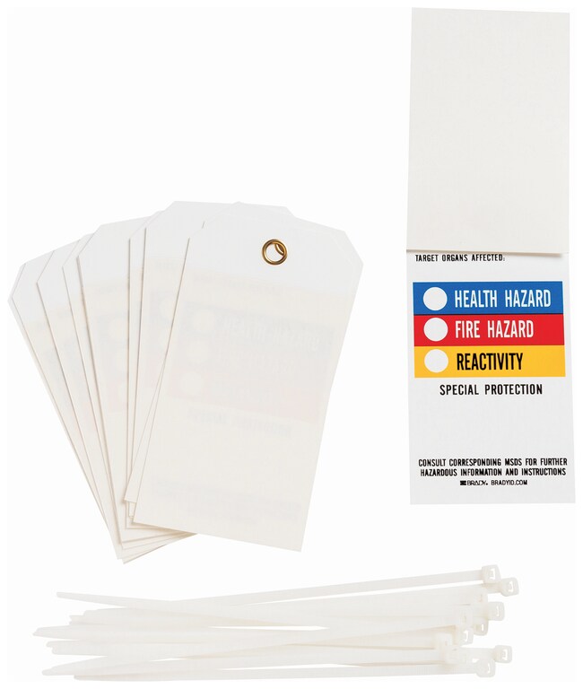 Brady Self-Laminating, One-Sided Polyester Tag: TARGET ORGANS AFFECTED ...