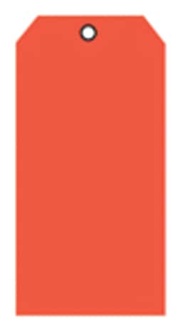 Brady Heavy Duty Blank Fluorescent Tags Fluorescent red; 1000/Pack; 3. ...