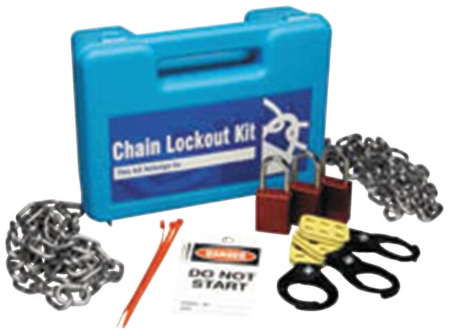 Brady Double Chain Lockout Kit Chain; lockout; Plastic; 4 in. x 11.125 ...